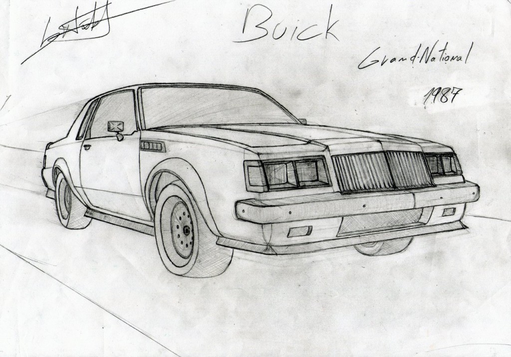 Buick Grand National Drawings Prints Pictures