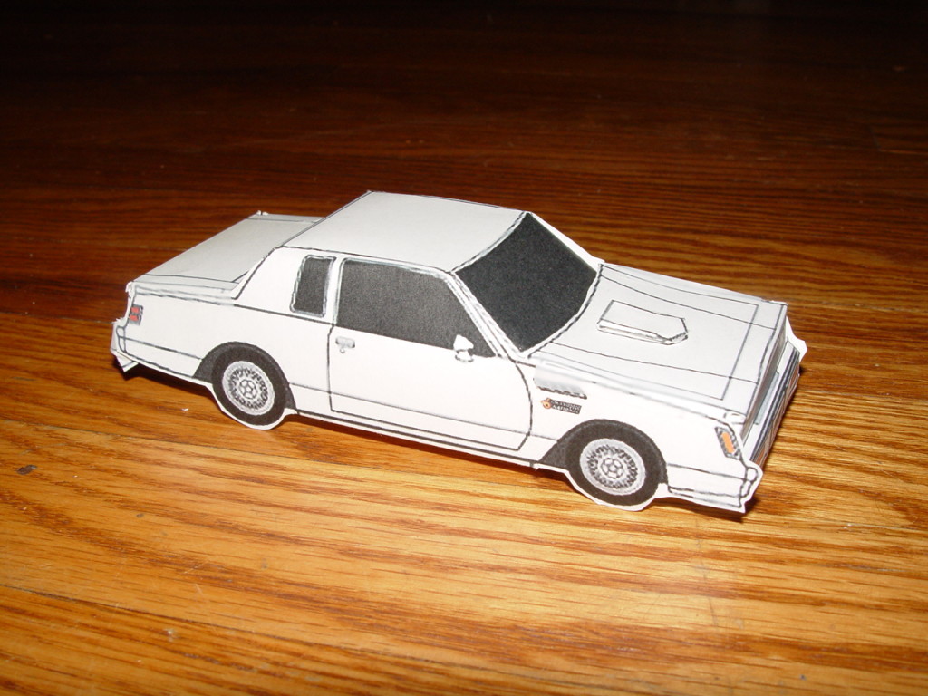 Turbo Regal Hand Crafted Paper Car