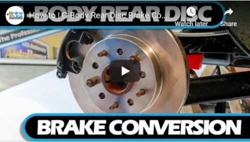 G-body Rear Disc Brakes (how to videos)
