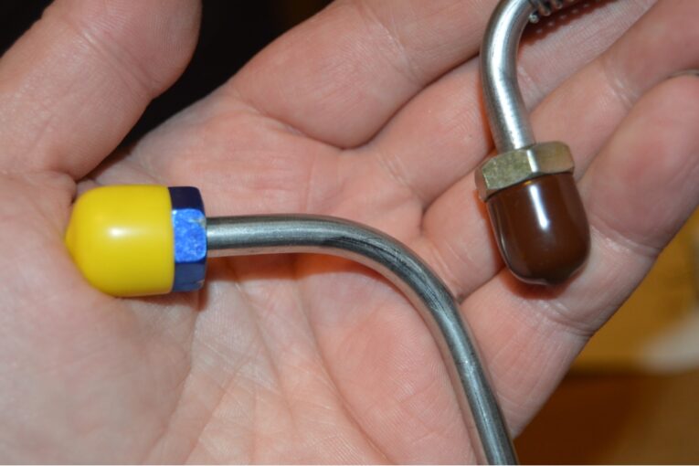 Complete Brake Line Sizes Thread Pitch Color Coded End Fittings Caps