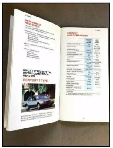 1983 Buick Product Information Booklet