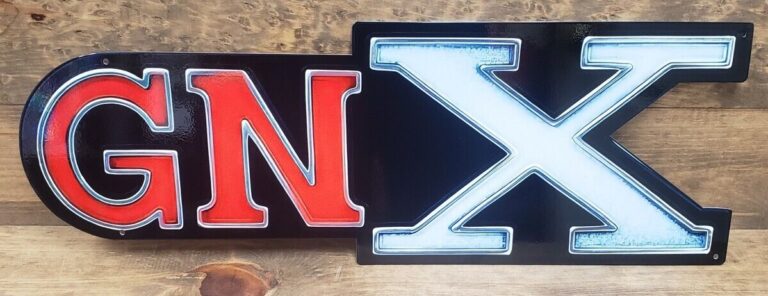 Buick Grand National GNX Emblem Wall Art Flat Steel Signs