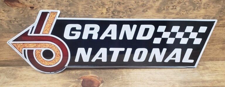 Buick Grand National GNX Emblem Wall Art Flat Steel Signs