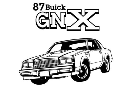 Kids Coloring Pages For Buick Turbo Regals!