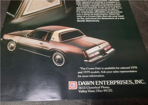 1978-1979 Buick Dealership Salesman Brochure Crown Halo Vinyl Top Option
