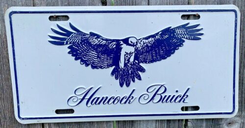 Buick Dealer License Plates With The Hawk