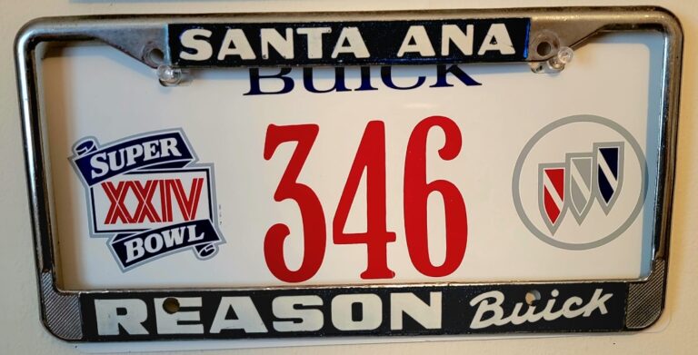 Front Bumper Decorative Buick License Plates