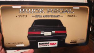 Front Custom Buick Regal Themed License Tags Plates