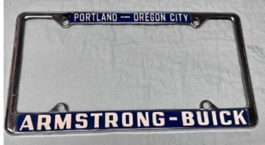 Buick Themed License Plate Frames
