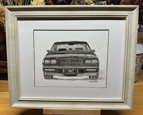 1987 Buick Grand National GNX Hand Drawn Pencil Graphite Sketches ...