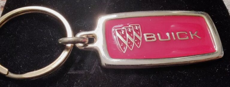 Buick Triple Shield WH1 Logo Keychains